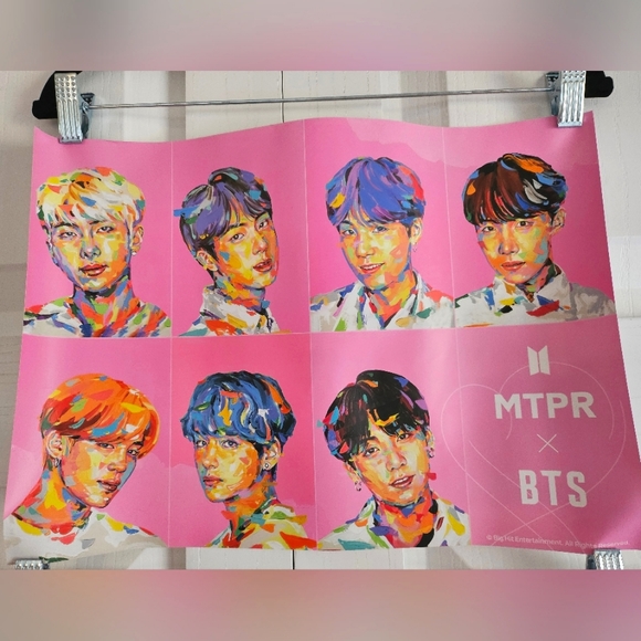 Big Hit Entertainment | Art | Mtpr X Bts Collaboration Poster | Poshmark